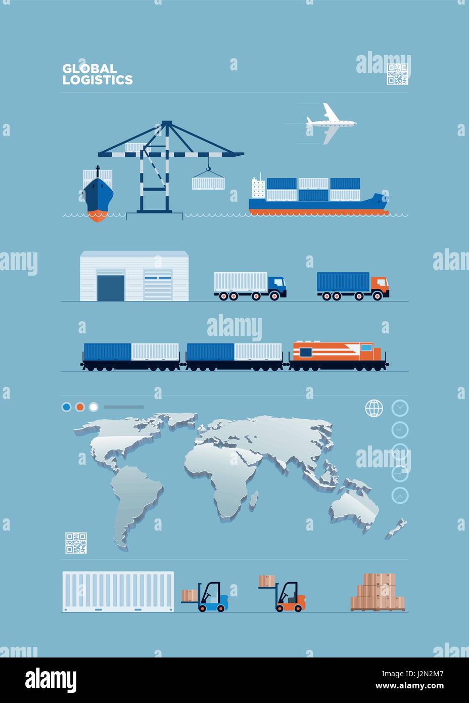 Vector global transportation concept infographics Stock Vector Image ...