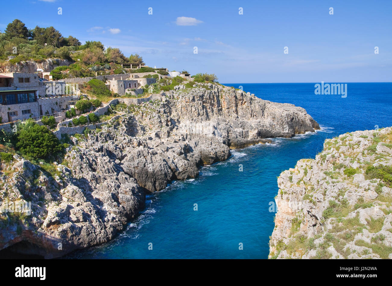 Ciolo bridge. Santa Maria di Leuca. Puglia. Italy Stock Photo - Alamy