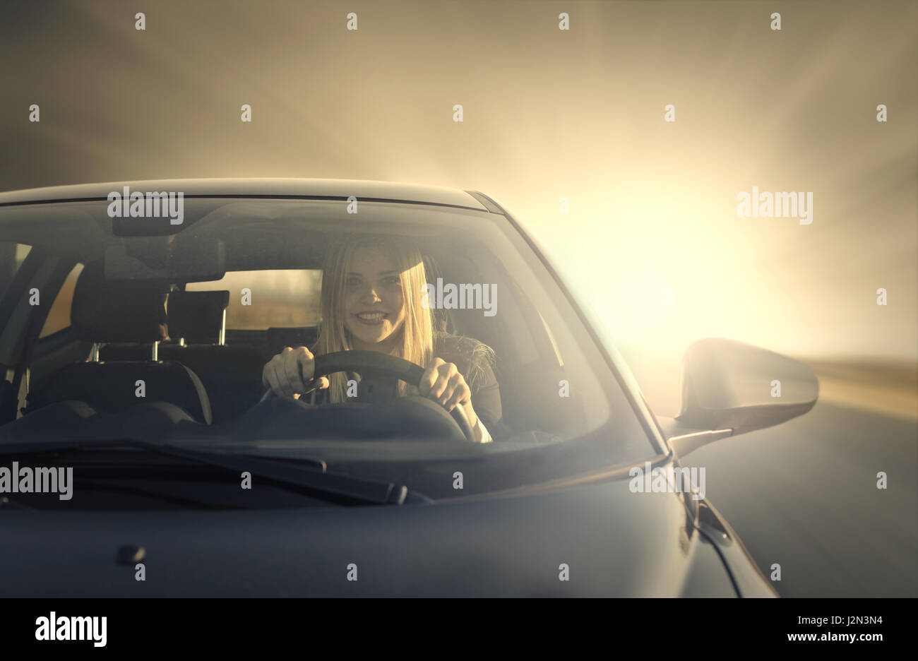 Sun woman face silhouette hi-res stock photography and images - Alamy