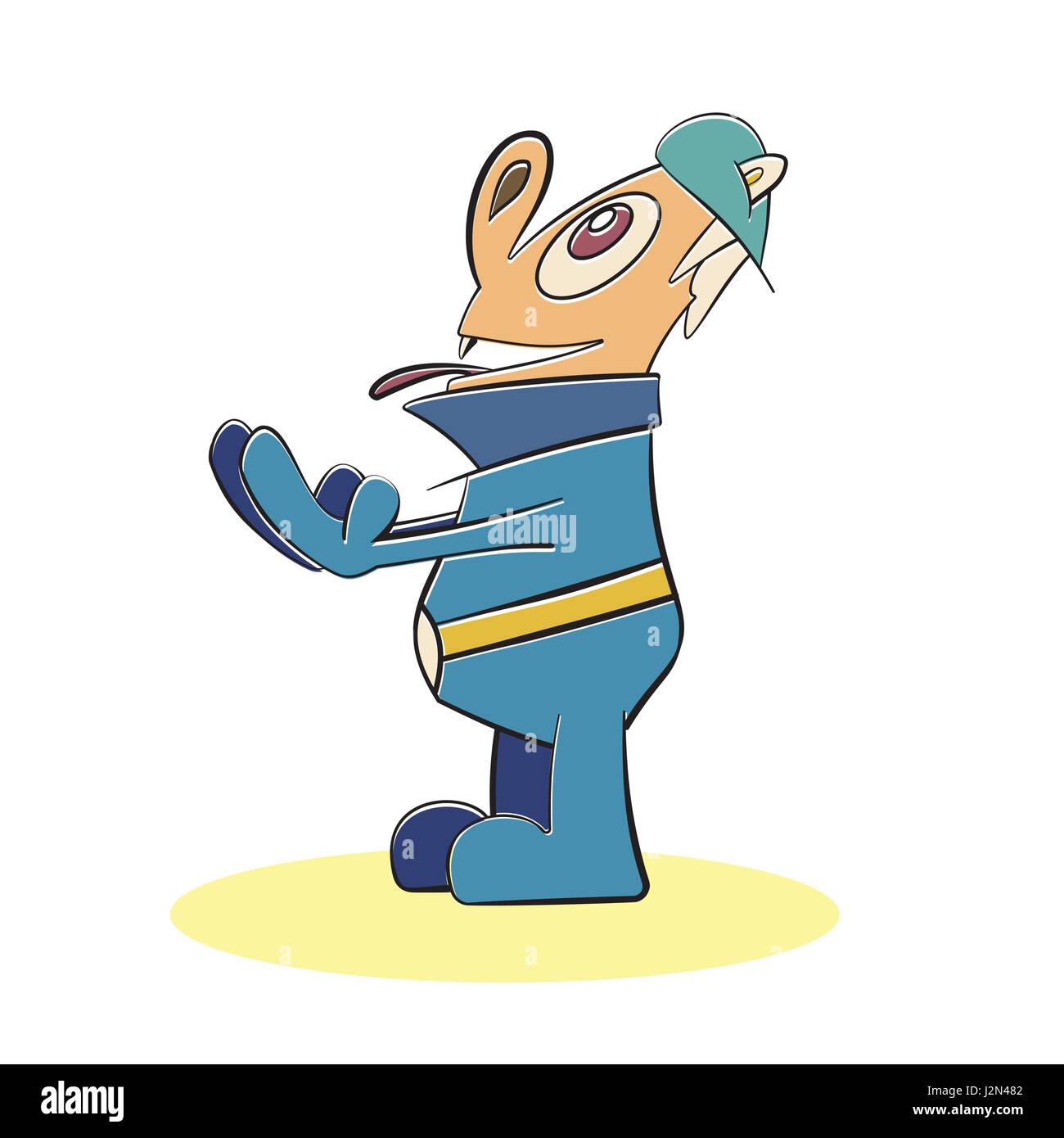 Excited Cartoon Characters