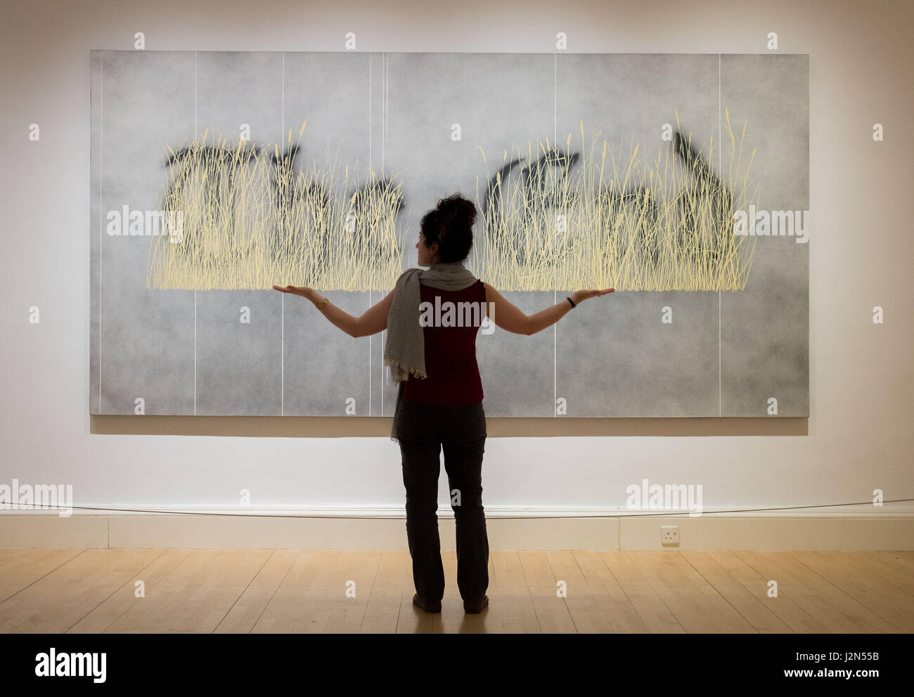 Picture: Press Officer Adeline Amar Painting 'The Final End' ARTIST ...
