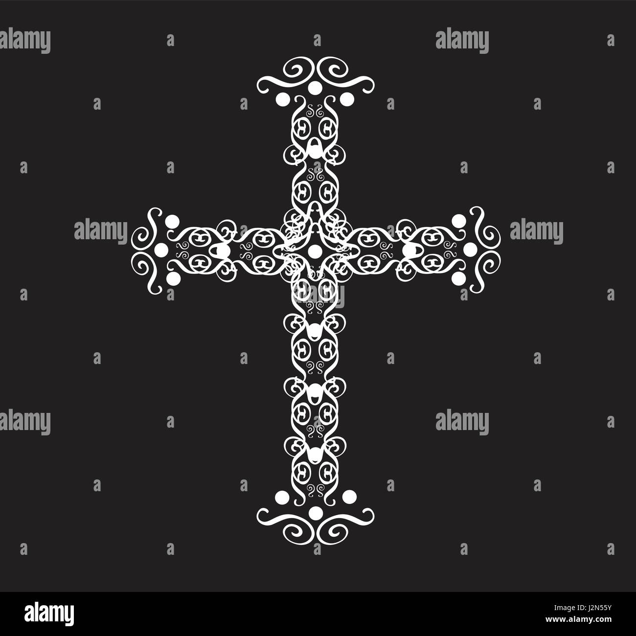 Cross ornament details, vector Stock Vector Image & Art - Alamy