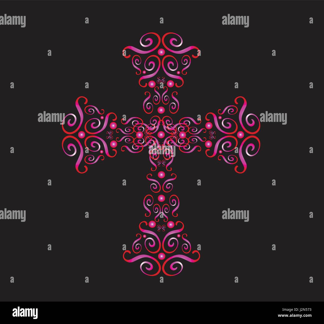 Cross ornament details, vector Stock Vector Image & Art - Alamy