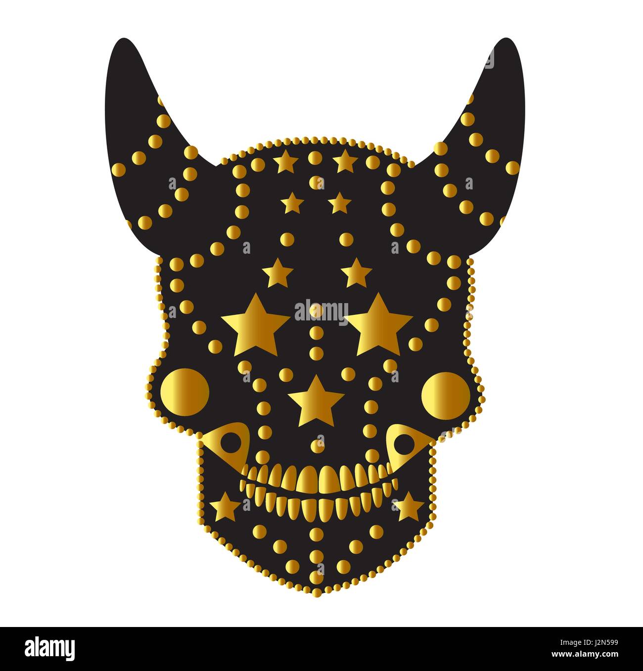 Devil skull icon vector Stock Vector Image & Art - Alamy
