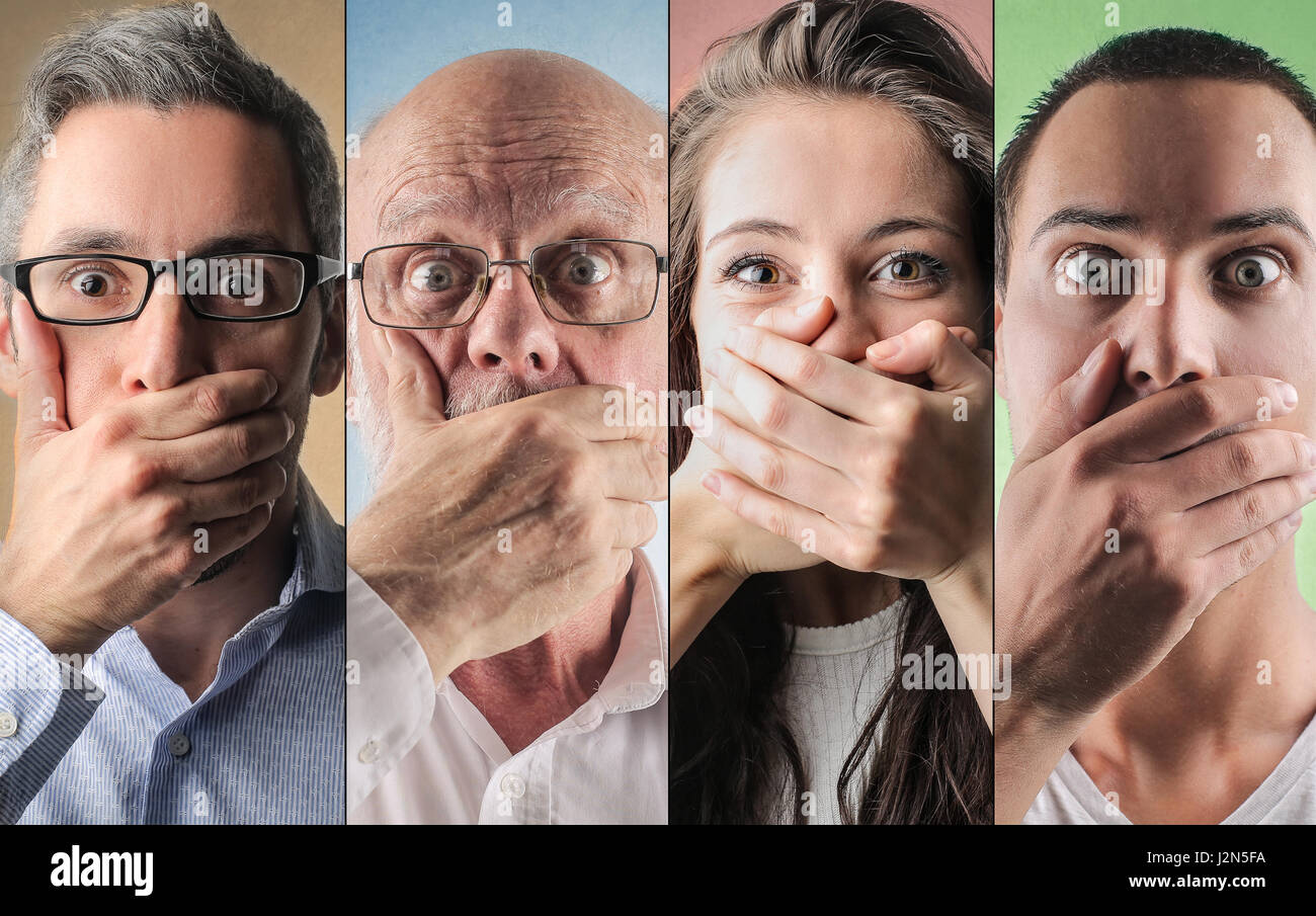 Man and woman surprise street hi-res stock photography and images - Alamy