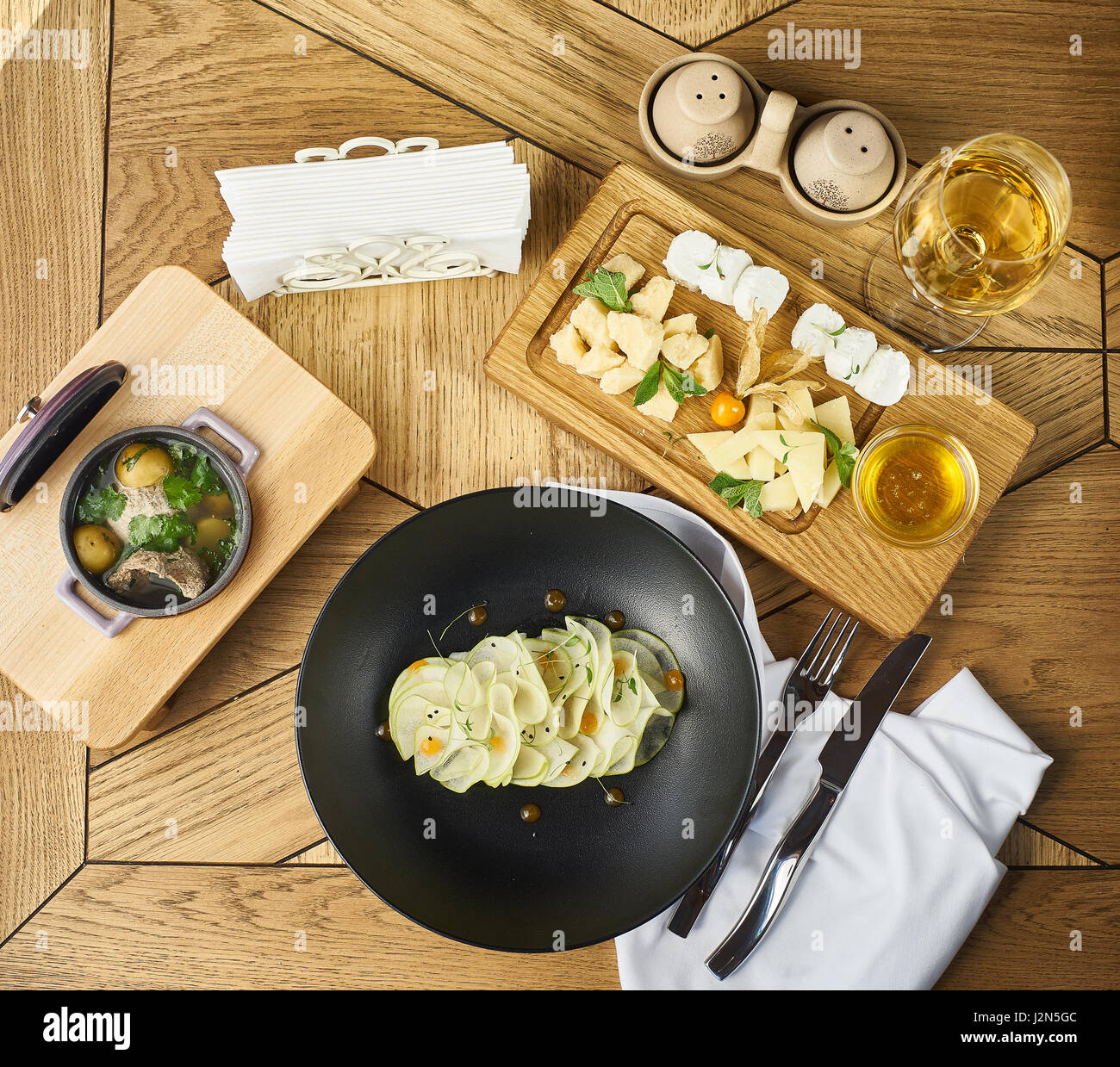 Dinner in restaurant Stock Photo - Alamy