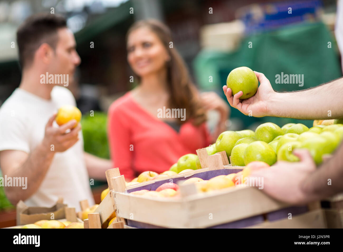 Apple seller hi-res stock photography and images - Alamy