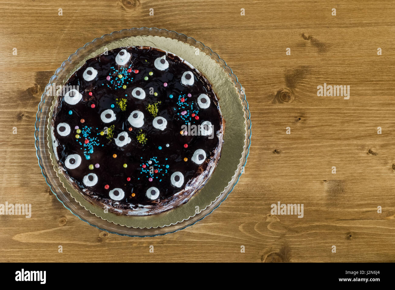 Top view of thousand layers cake, famous French cake Stock Photo - Alamy