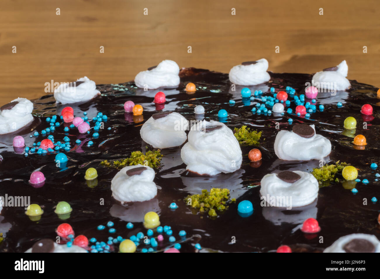 Closeup of thousand layers cake, famous French cake Stock Photo - Alamy