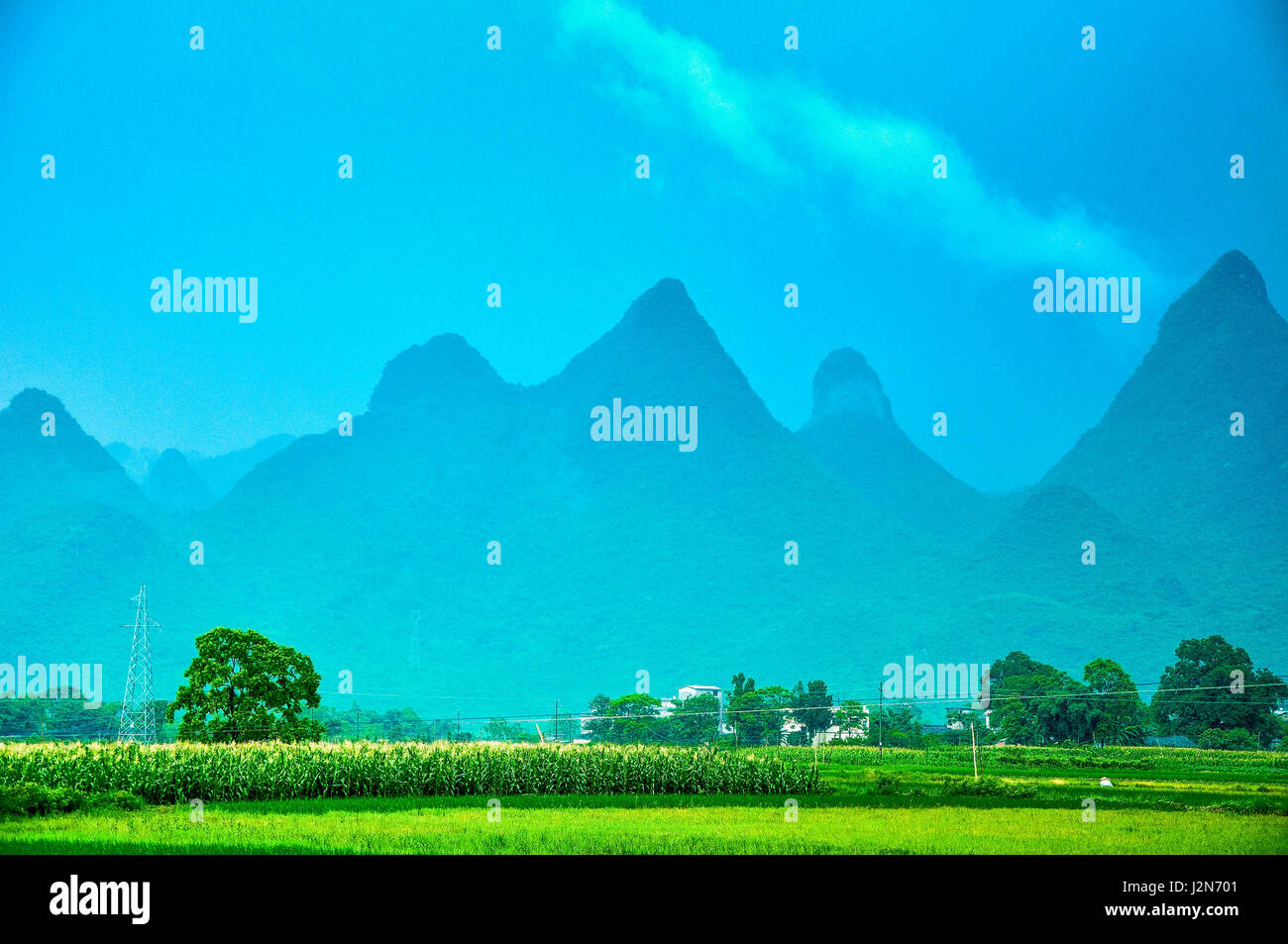 Beautiful countryside scenery in spring Stock Photo - Alamy