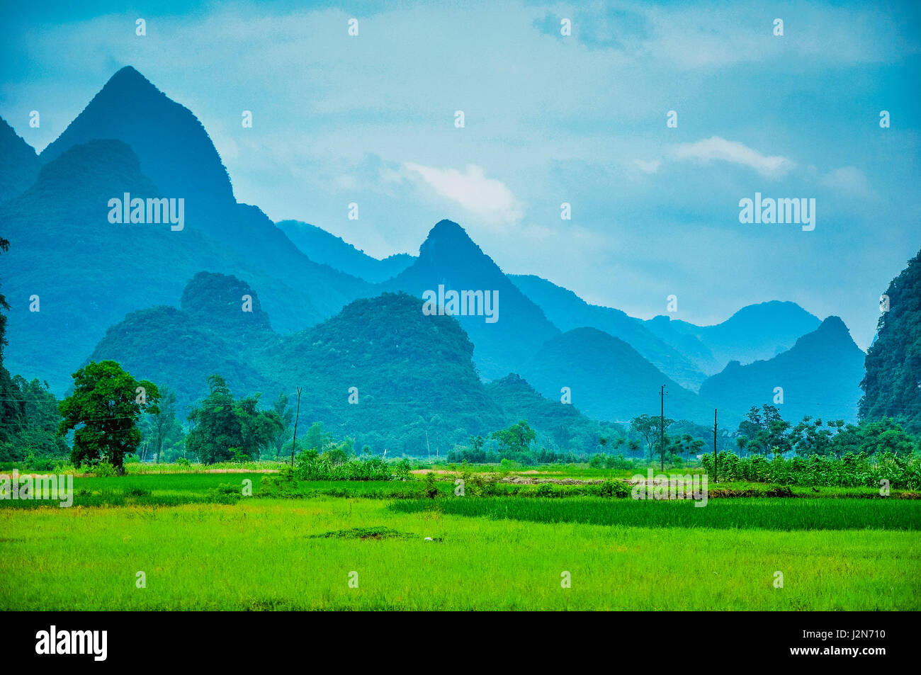 Beautiful countryside scenery in spring Stock Photo - Alamy
