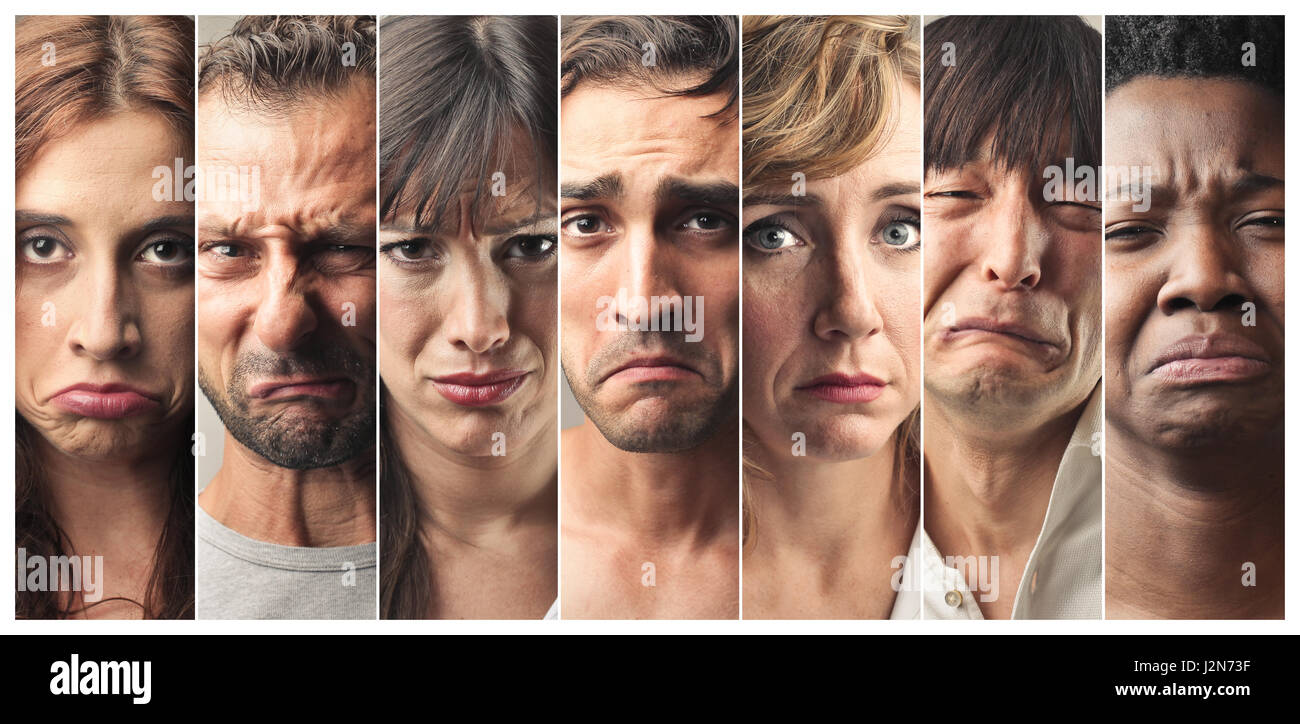 Sad People Faces