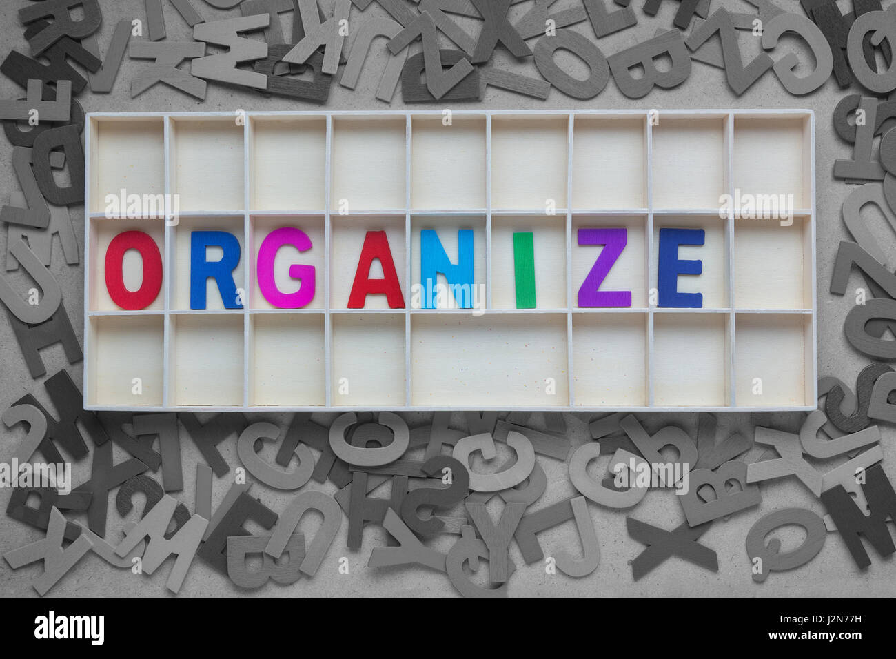 Colorful letters forming word hi-res stock photography and images - Alamy