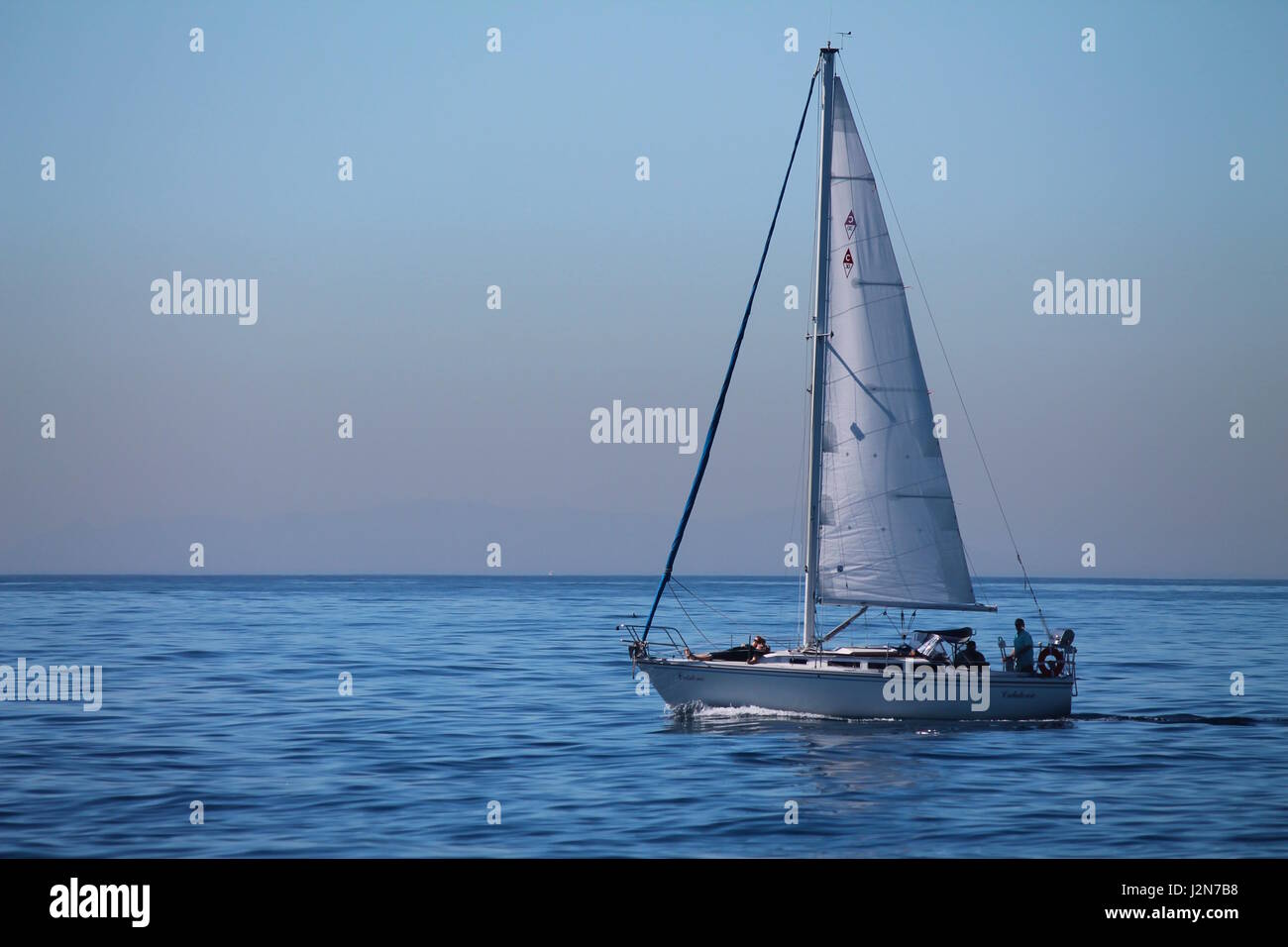 Sailboat on sea off hi-res stock photography and images - Alamy