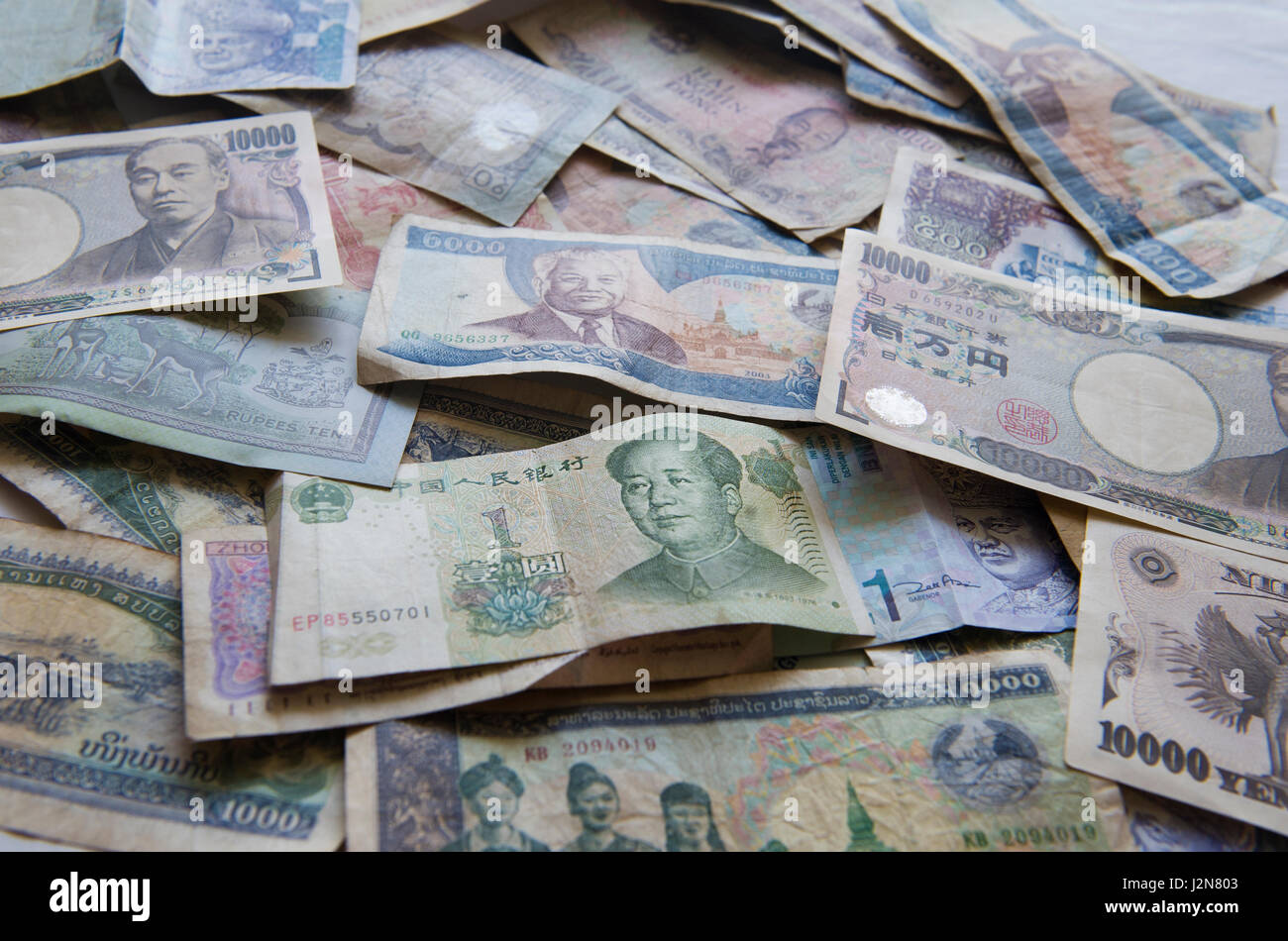 International Currency, Asian Bank Note Stock Photo - Alamy