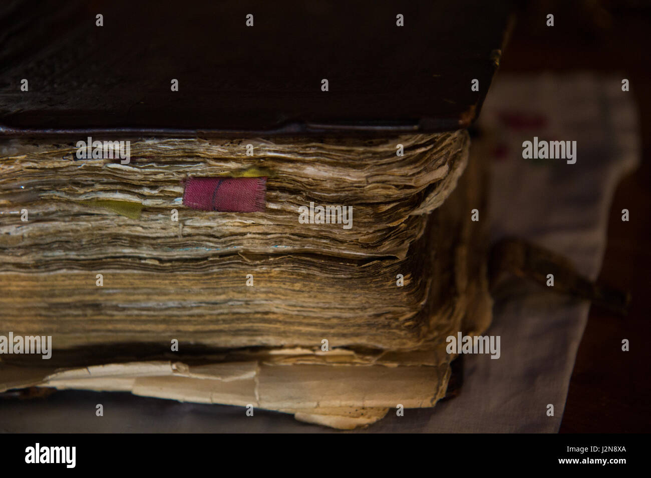 Old bible cover hi-res stock photography and images - Alamy