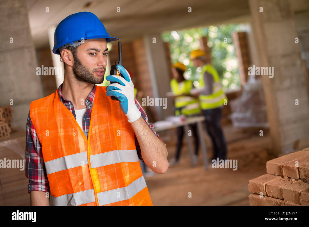 Construction site radio hi-res stock photography and images - Alamy