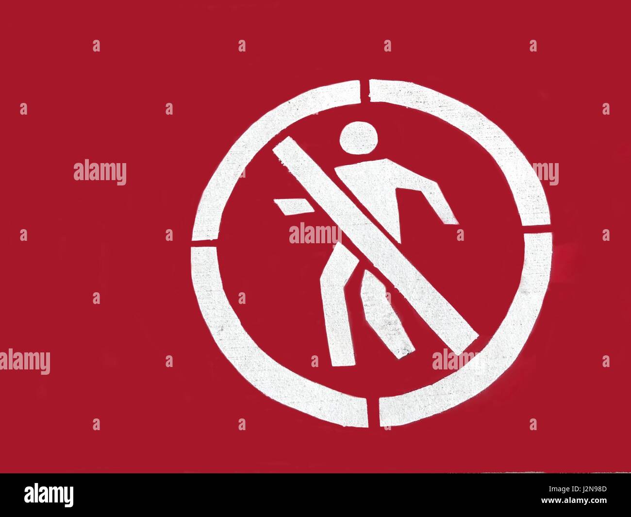 No entry person symbol hi-res stock photography and images - Alamy