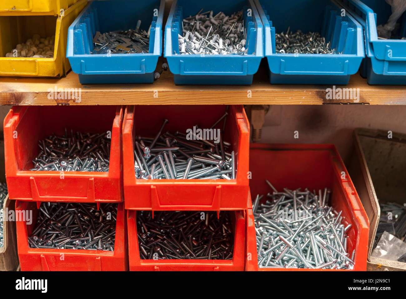 Hardware box nails close up hi-res stock photography and images - Alamy