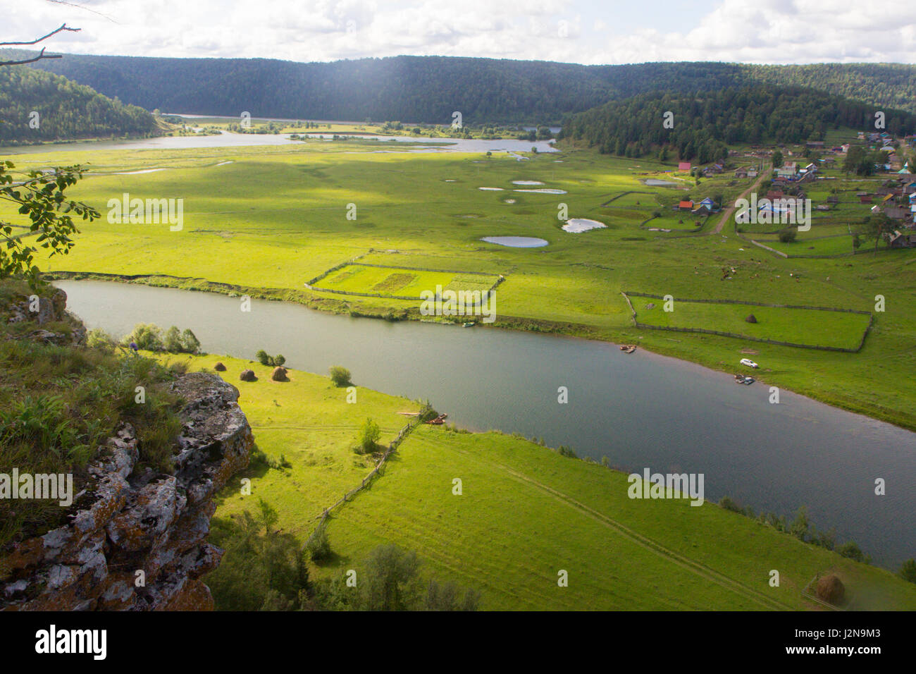View of the Russian countryside in summer Stock Photo - Alamy