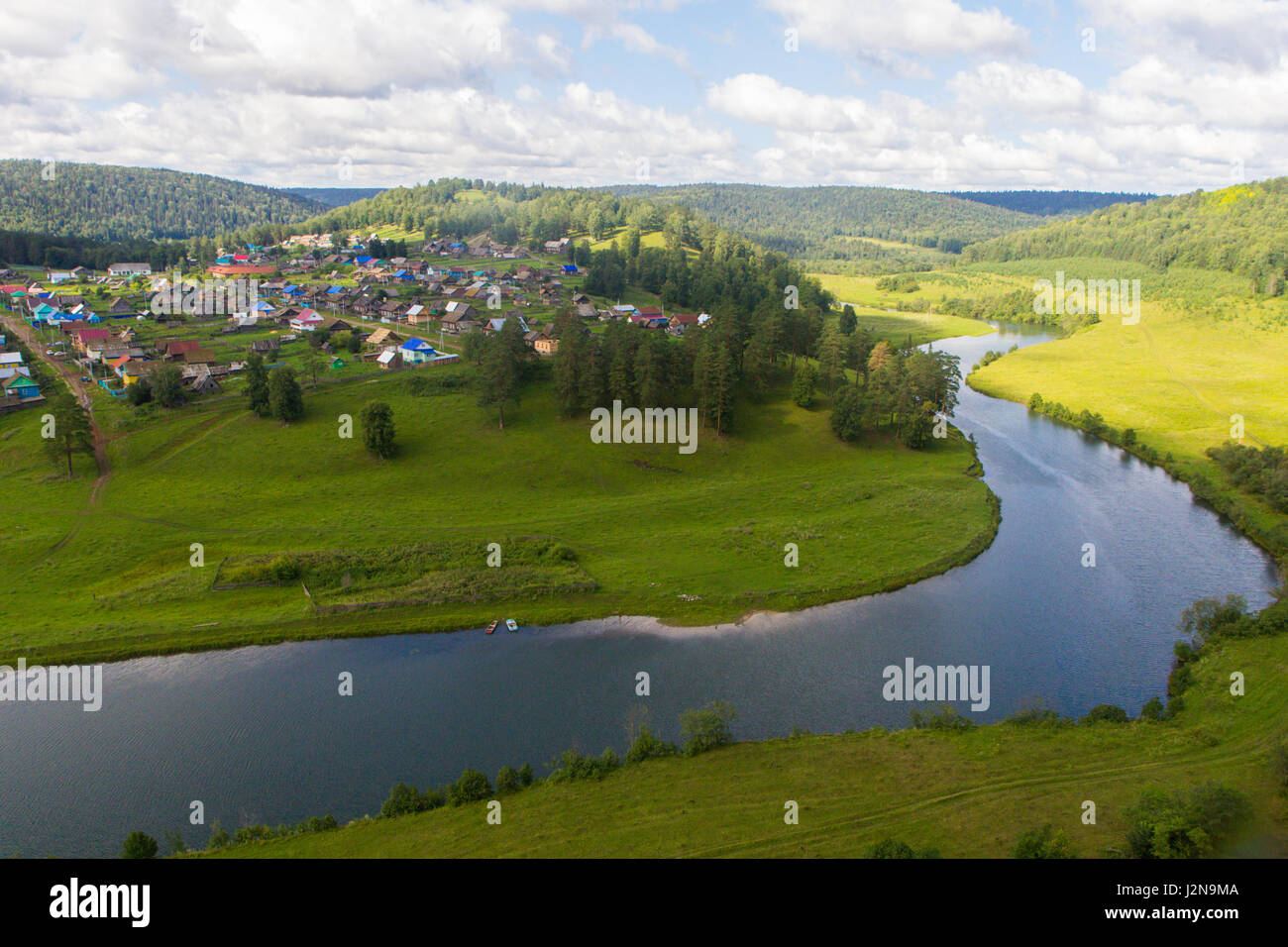 View of the Russian countryside in summer Stock Photo: 139380874 - Alamy