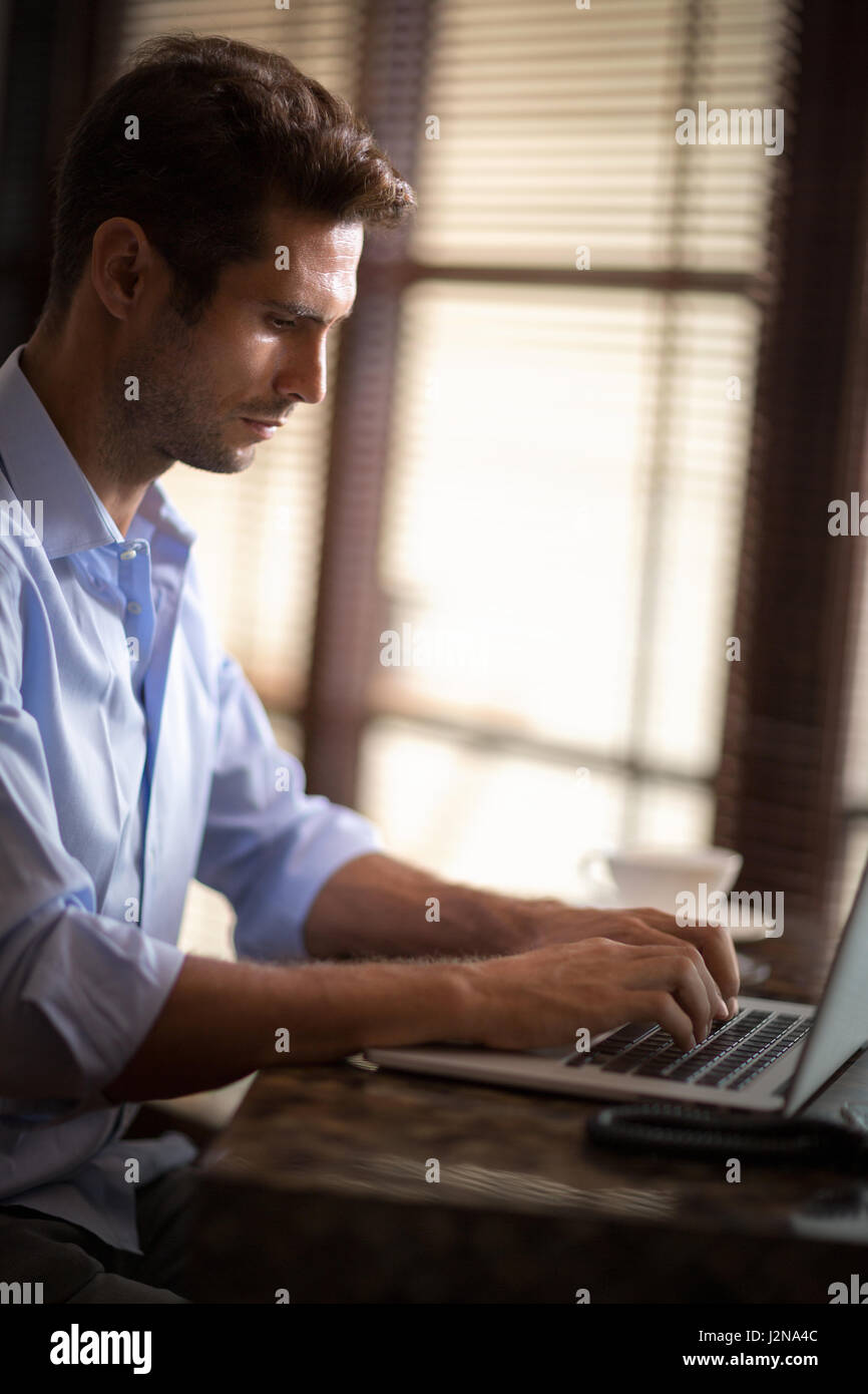 Laptop side view hi-res stock photography and images - Alamy