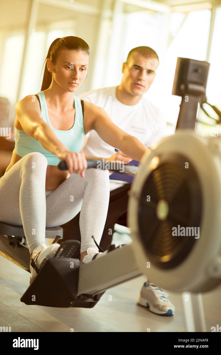 Row machine hi-res stock photography and images - Alamy