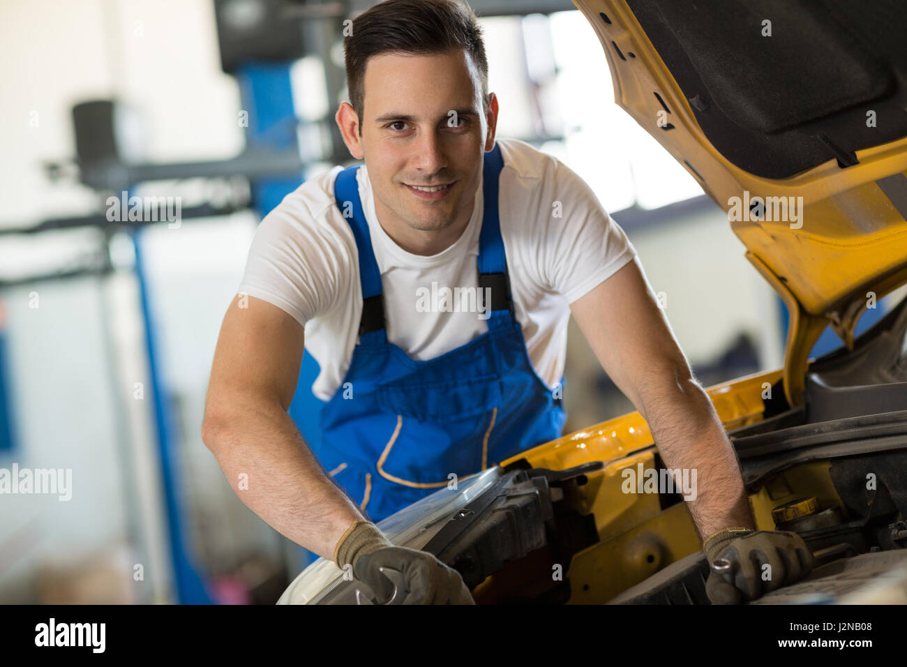 Smiling engineer maintenance on hi-res stock photography and images - Alamy