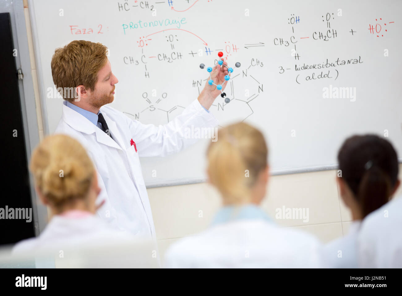 Chemistry teacher classroom hi-res stock photography and images - Alamy