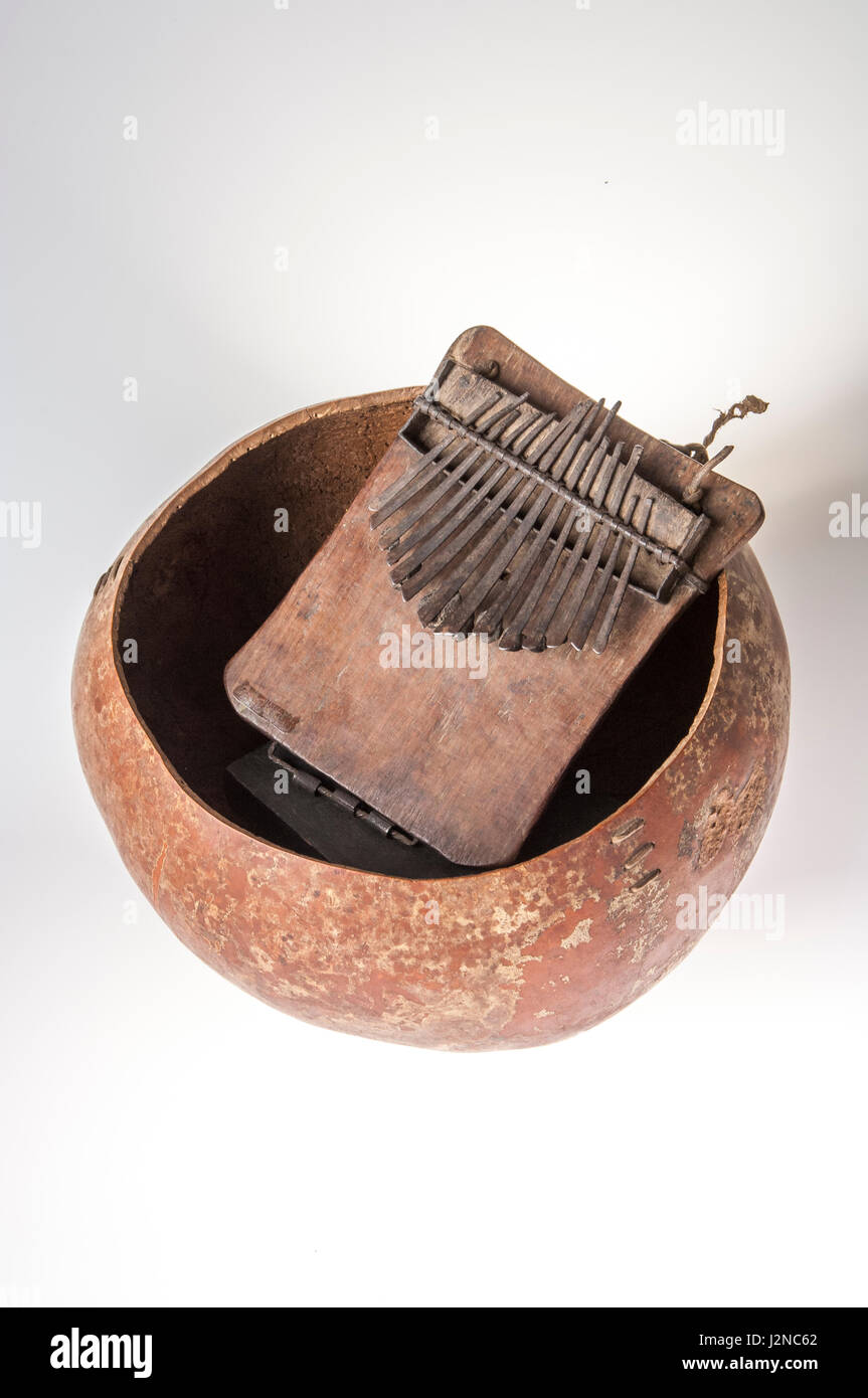 Handmade African music instrument Stock Photo - Alamy