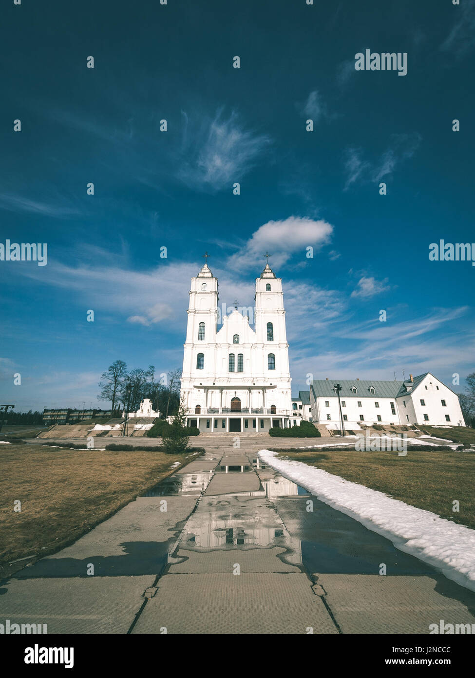 old church building details. gothic architecture and rock fundament ...