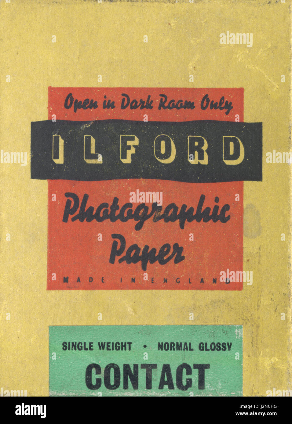 Vintage photographic paper box manufactured by Ilford Photographic in ...