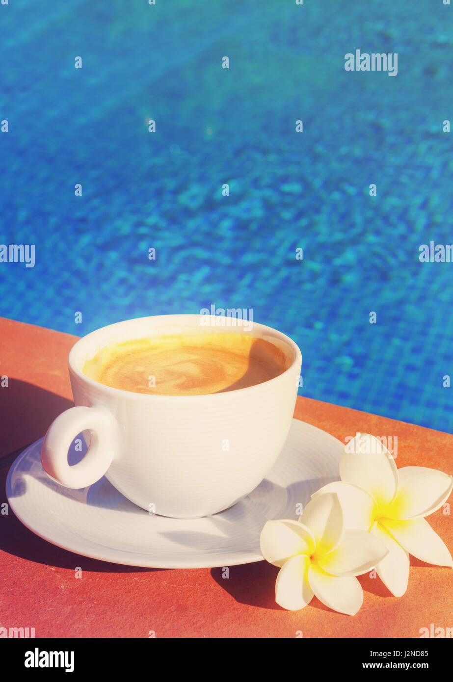 summer cup of coffee Stock Photo - Alamy