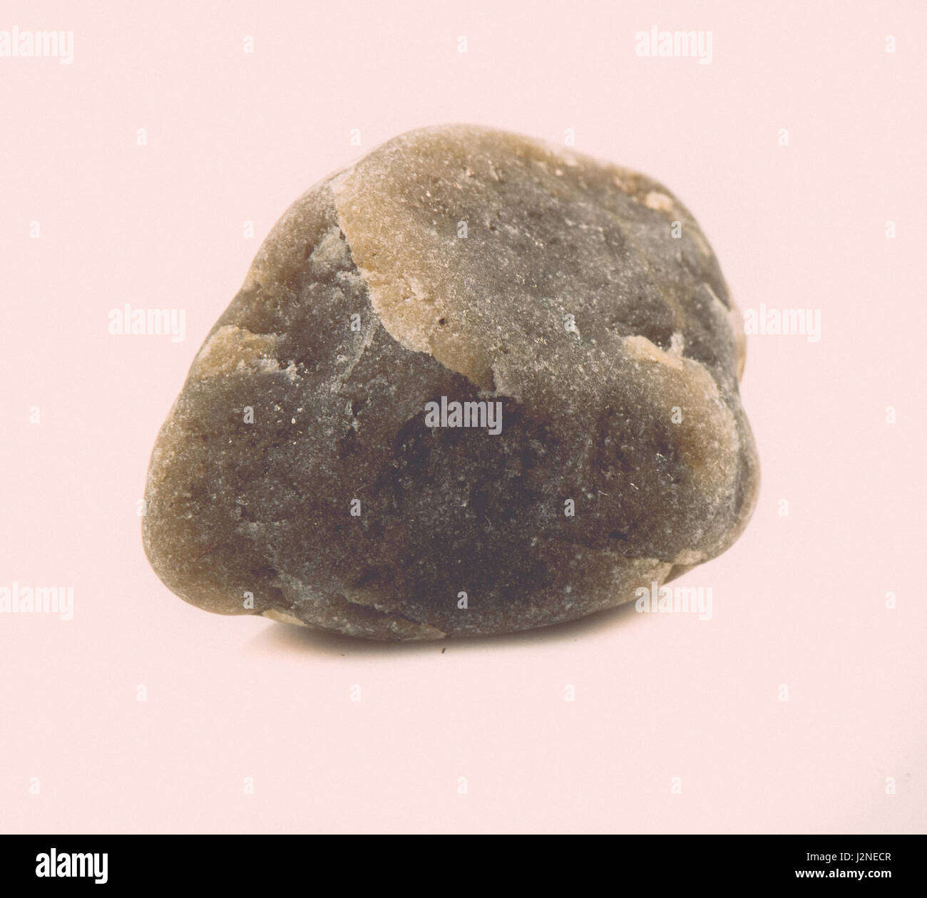 single stone isolated on white background. geological element. vintage ...