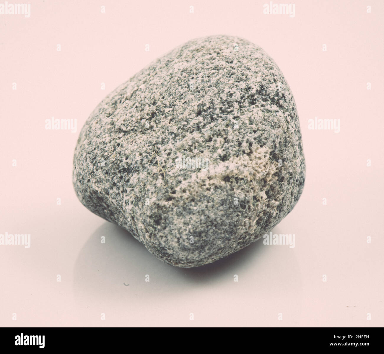 single stone isolated on white background. geological element. vintage ...