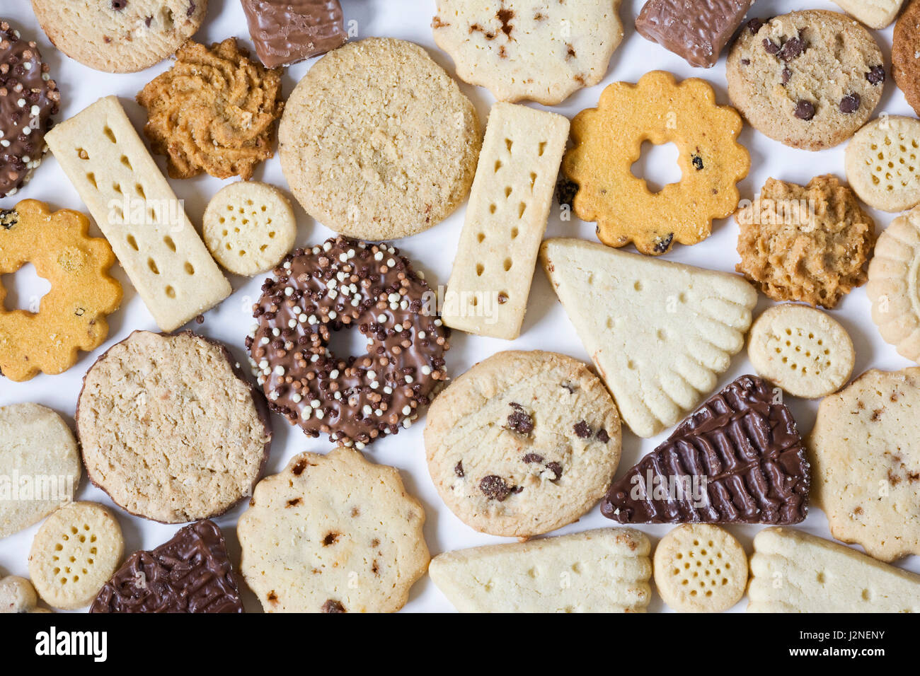 Close up top view shortbread hi-res stock photography and images - Alamy