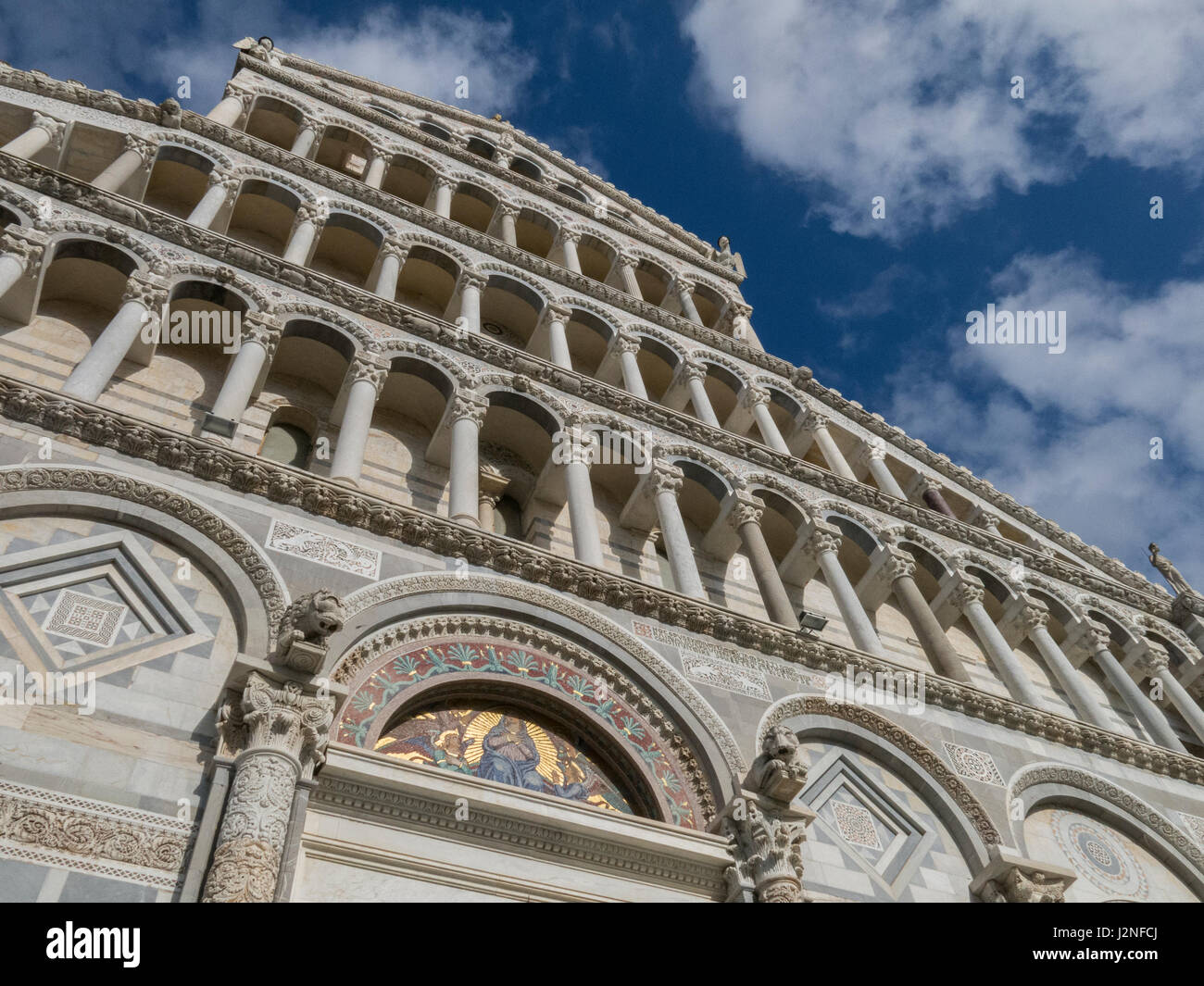 Pisa Cathedral (Duomo di Pisa) on Cathedral Square in Pisa, Piazza dei ...