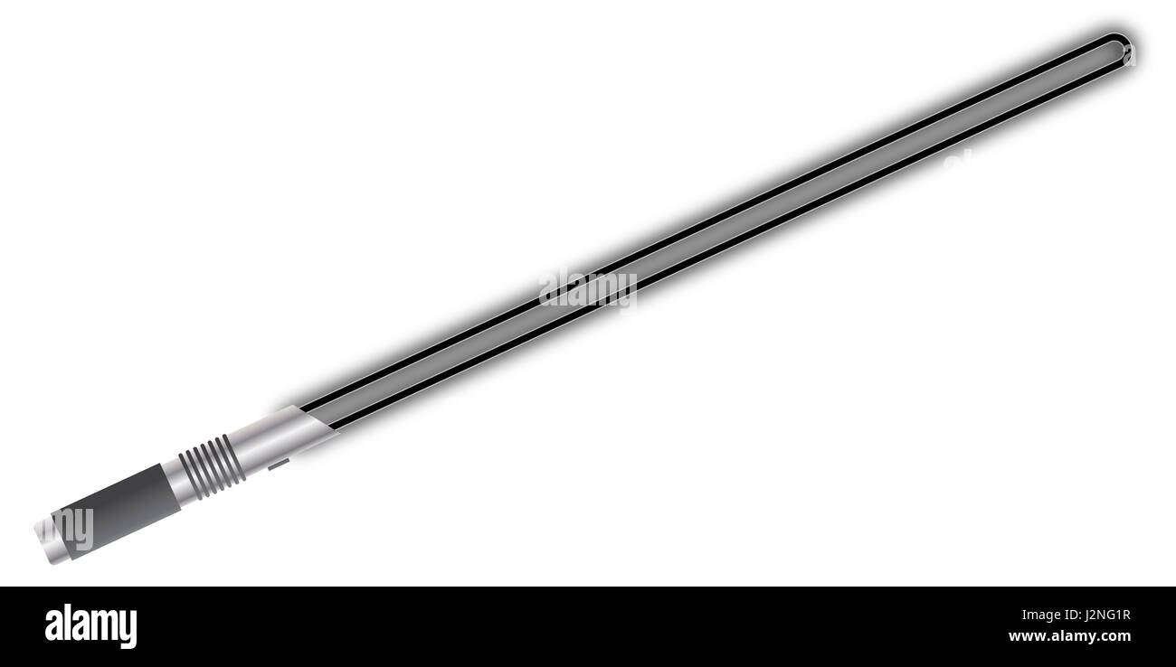 A light beam sword isolated on a white background Stock Photo - Alamy