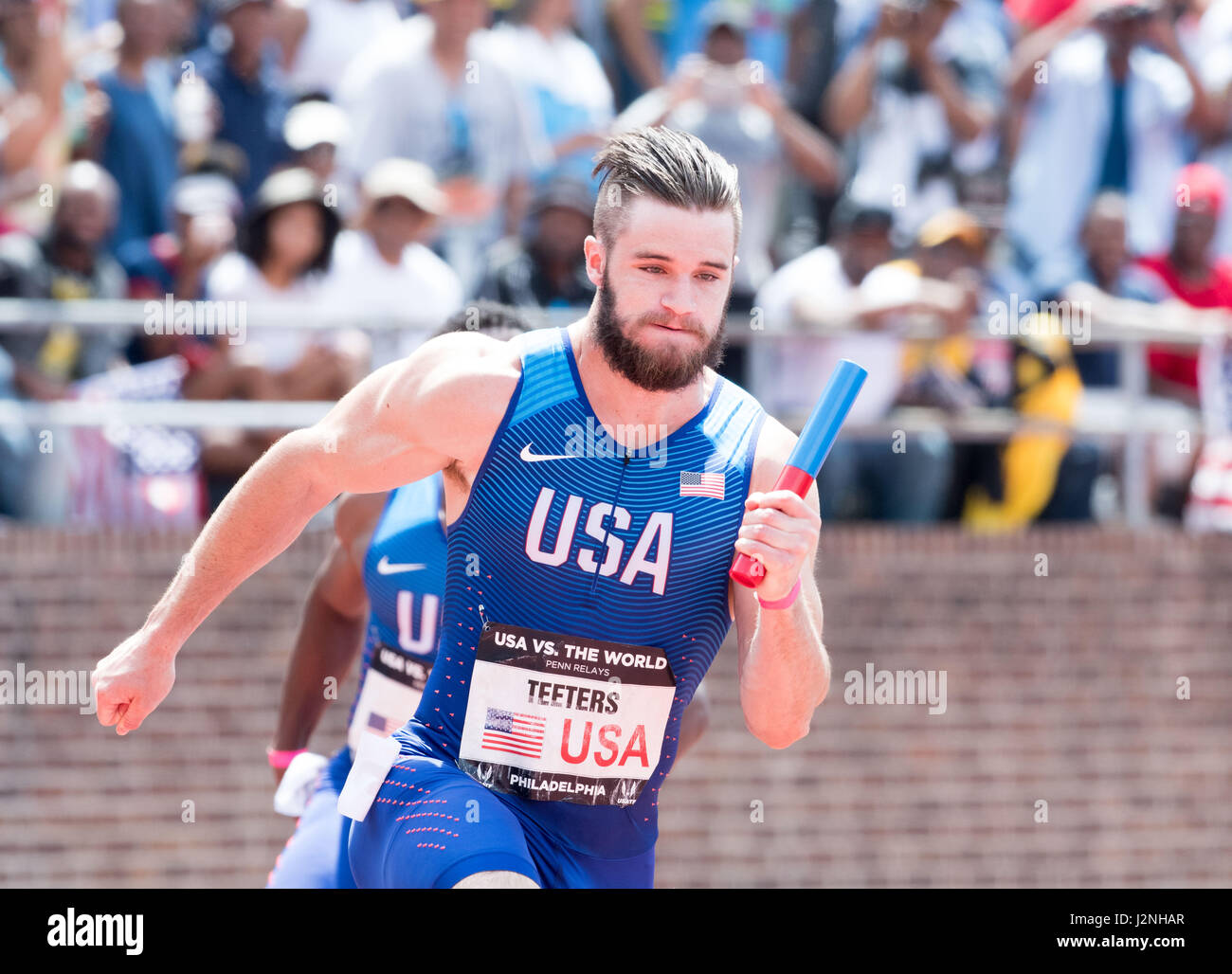 Philadelphia, Pennsylvania, USA. 29th Apr, 2017. JOHN TEETERS, of team ...