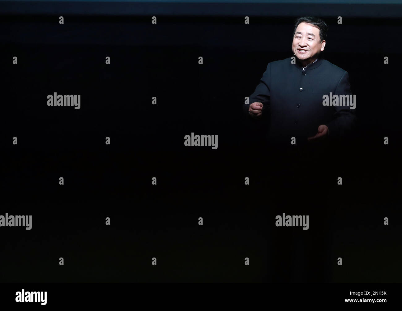 Hanau, Germany. 29th Apr, 2017. Chinese cross talk artist Jiang Kun ...