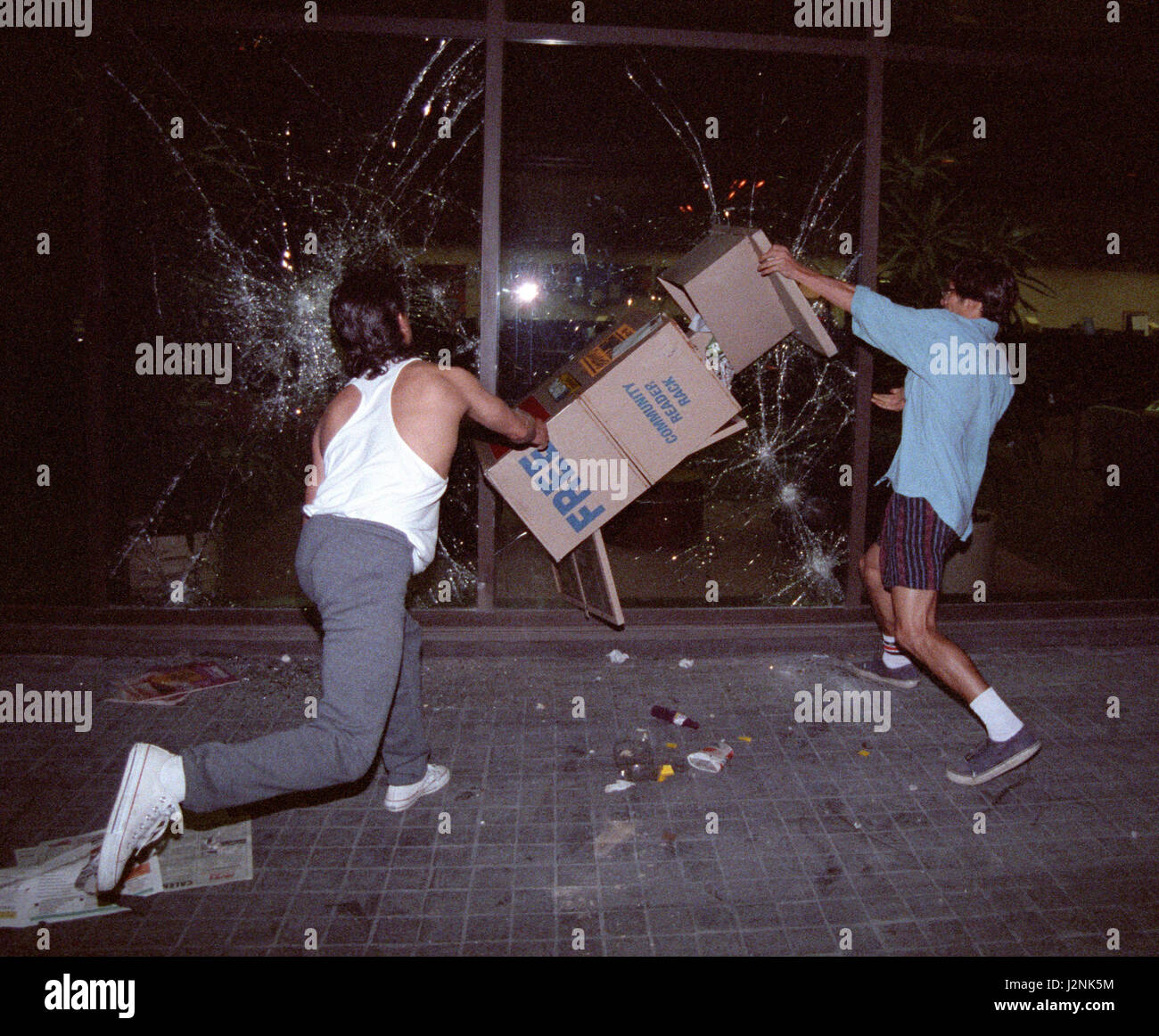 Rodney king riots 1992 hi-res stock photography and images - Alamy