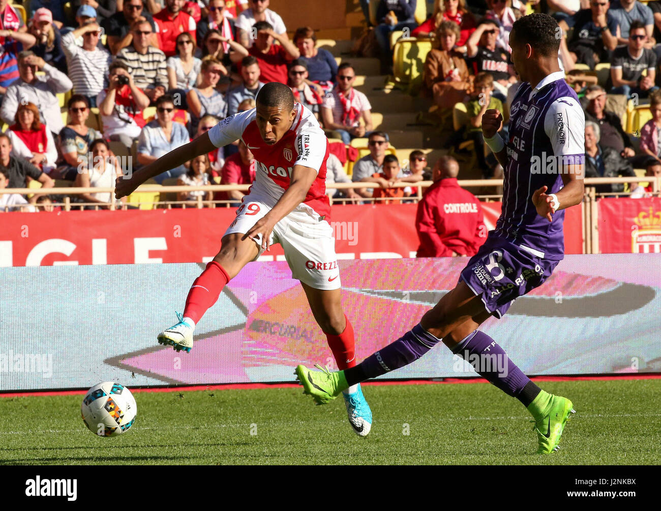 Kylian mbappe monaco ligue 1 2017 hi-res stock photography and images ...