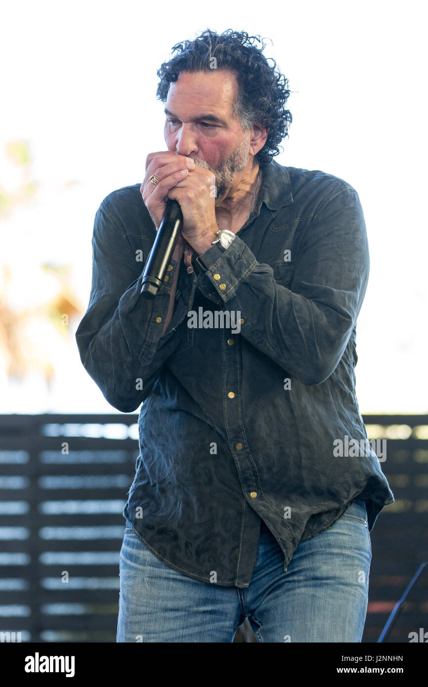 Indio, California, USA. 29th Apr, 2017. MICKEY RAPHAEL plays harmonica ...