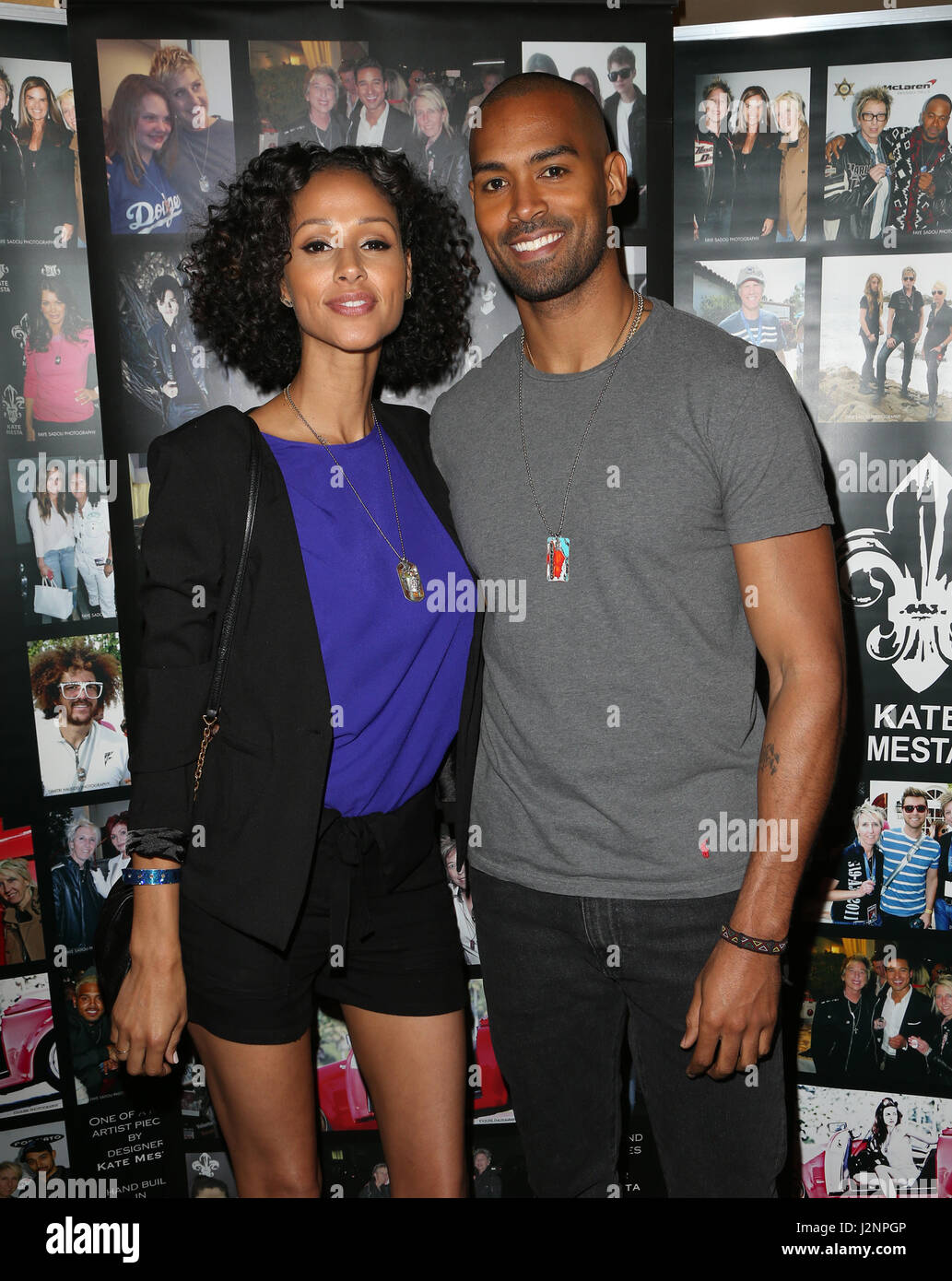 PASADENA, CA - April 29: Mercedes Cornett, Lamon Archey, At 2017 ...