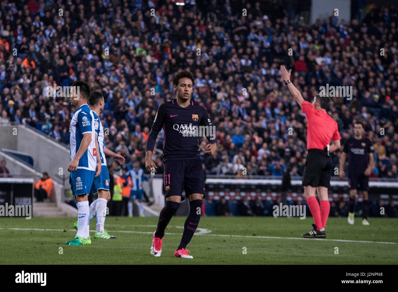 FC Barcelona player Neymar Jr during the Spanish La Liga soccer match ...
