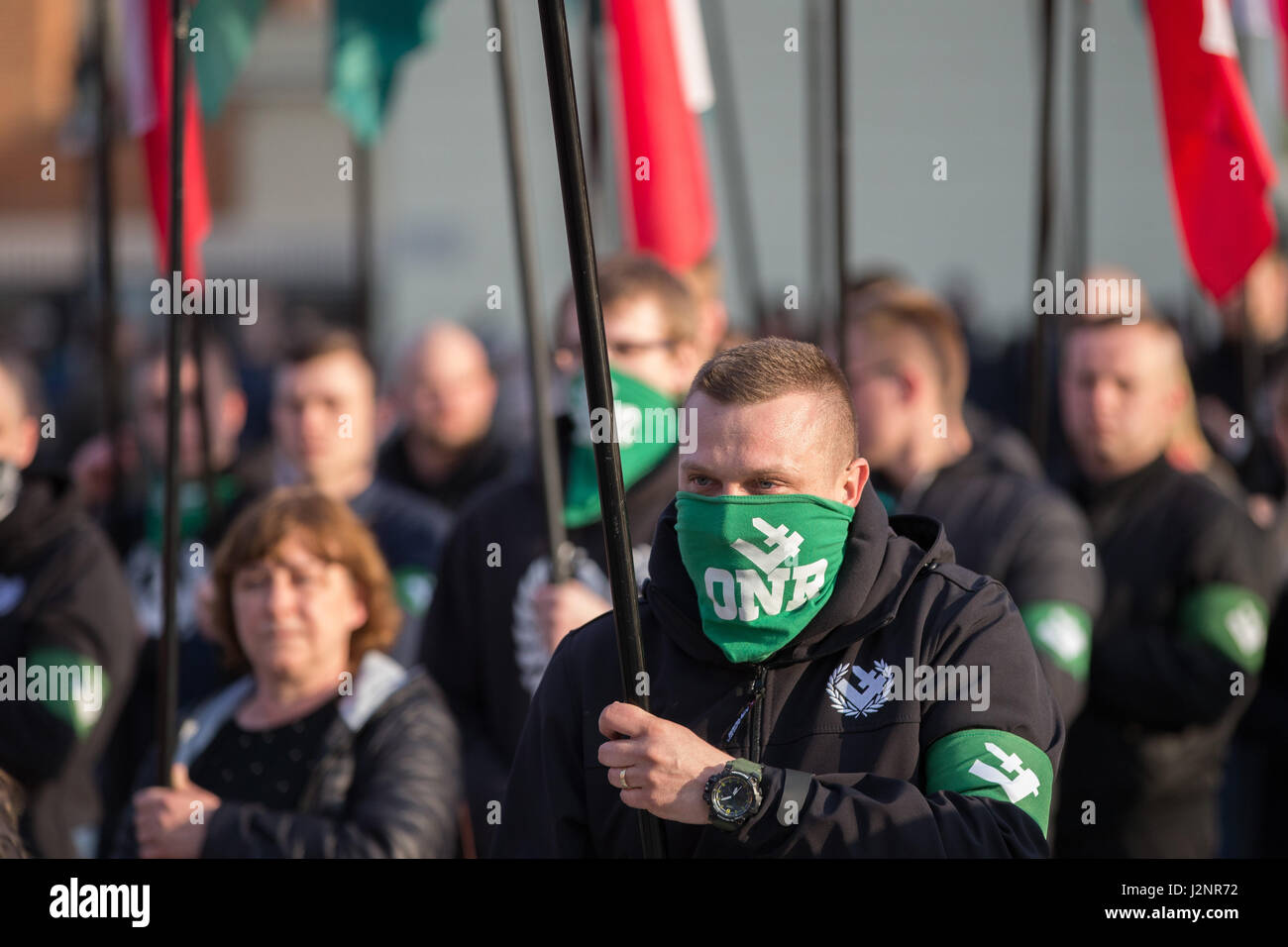 On 29. April 2017 members and supporters of Polish right-wing extremist ...