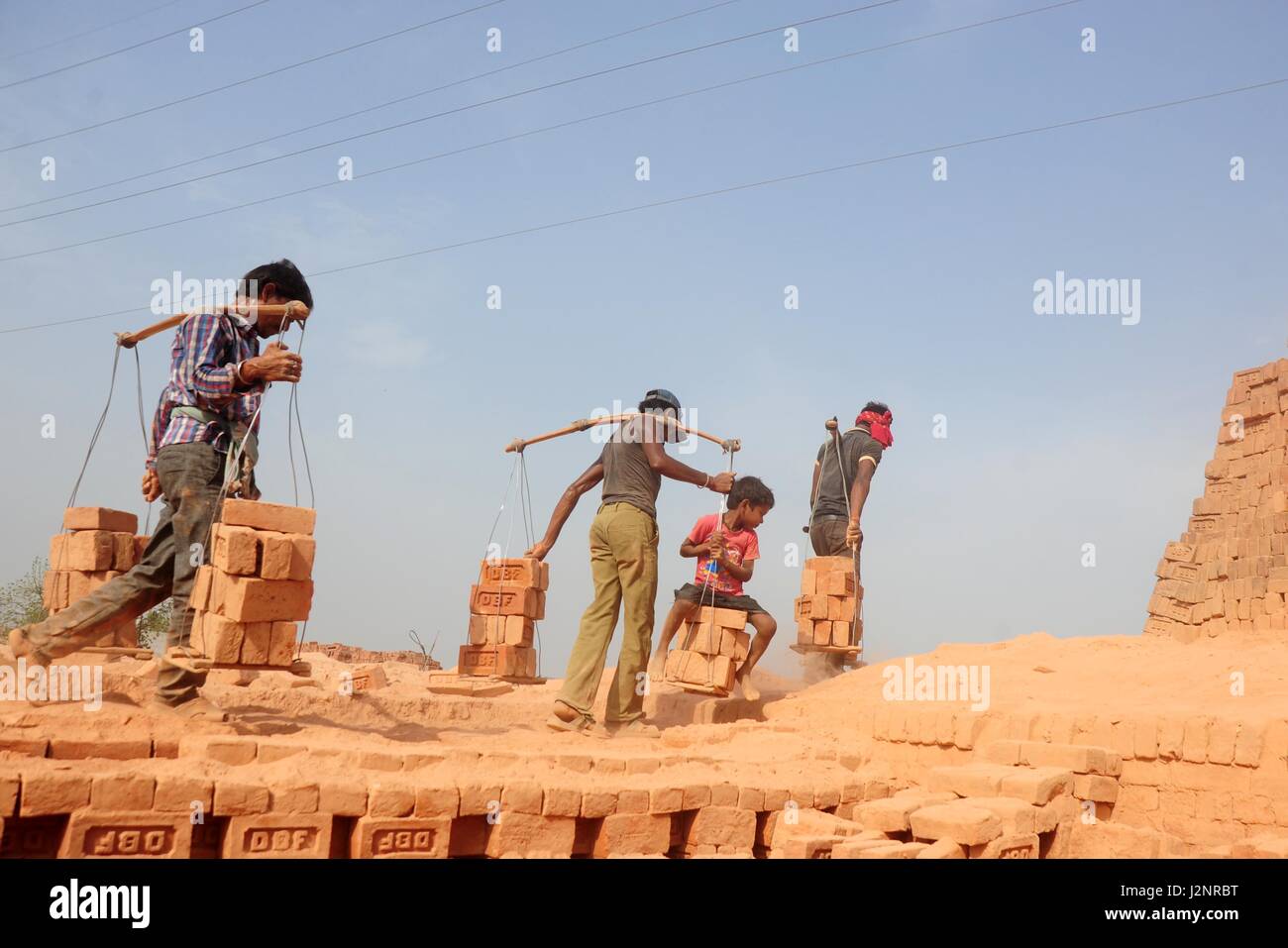 Brick factory pradesh india hi-res stock photography and images - Alamy