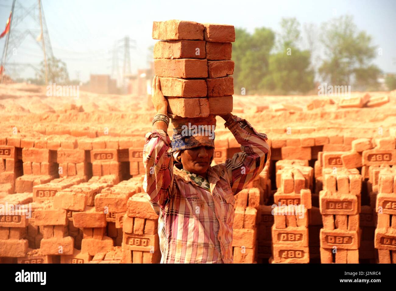 Brick factory pradesh india hi-res stock photography and images - Alamy