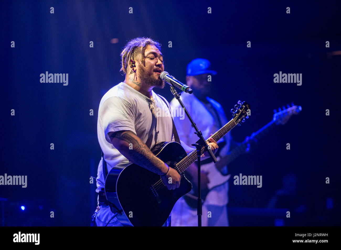 Las Vegas, NV, USA. 29th Apr, 2017. Spawnbreezie in concert at Brooklyn ...