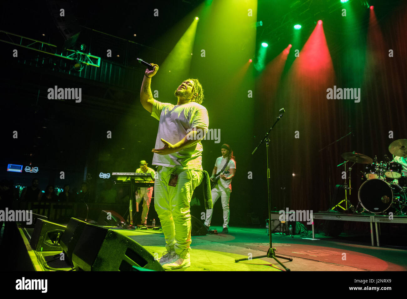 Las Vegas, NV, USA. 29th Apr, 2017. Spawnbreezie in concert at Brooklyn ...